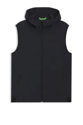 BOSS Water-repellent Gilet With Hood
