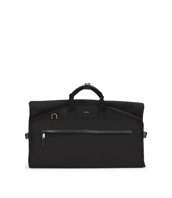 BOSS Garment Bag With Leather Trim