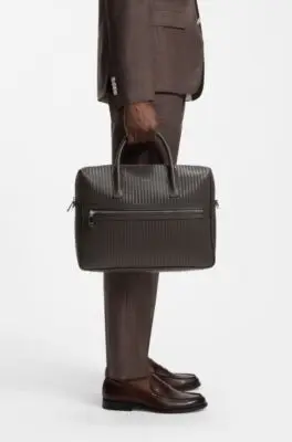 BOSS Document Case With Embossed Pattern
