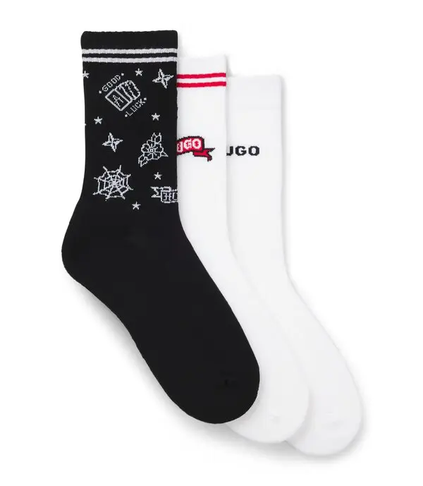 Hugo Three-pack Of Quarter Length Socks