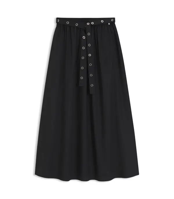 BOSS Eyelet-belt Maxi Skirt