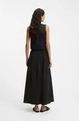 BOSS Eyelet-belt Maxi Skirt