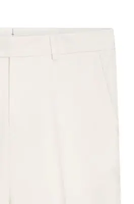 BOSS Easy-iron Tapered Trousers - White