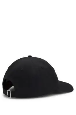 Hugo Cotton Twill Cap With Logo Patch - Black