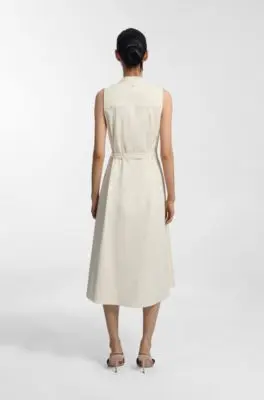 BOSS Adjustable Belt Wrap Dress