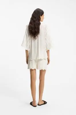 BOSS Cotton-blend Wave Structure Sweater