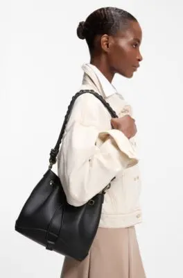 Hugo Faux-leather Bucket Bag With Straps