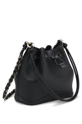 Hugo Faux-leather Bucket Bag With Straps