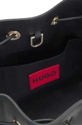 Hugo Faux-leather Bucket Bag With Straps