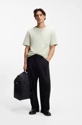 Hugo Cotton-jersey T-shirt With Embroidered Logo
