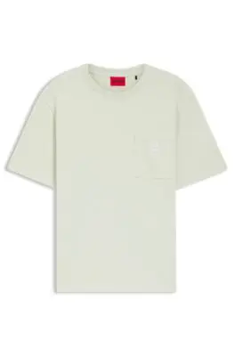 Hugo Cotton-jersey T-shirt With Embroidered Logo