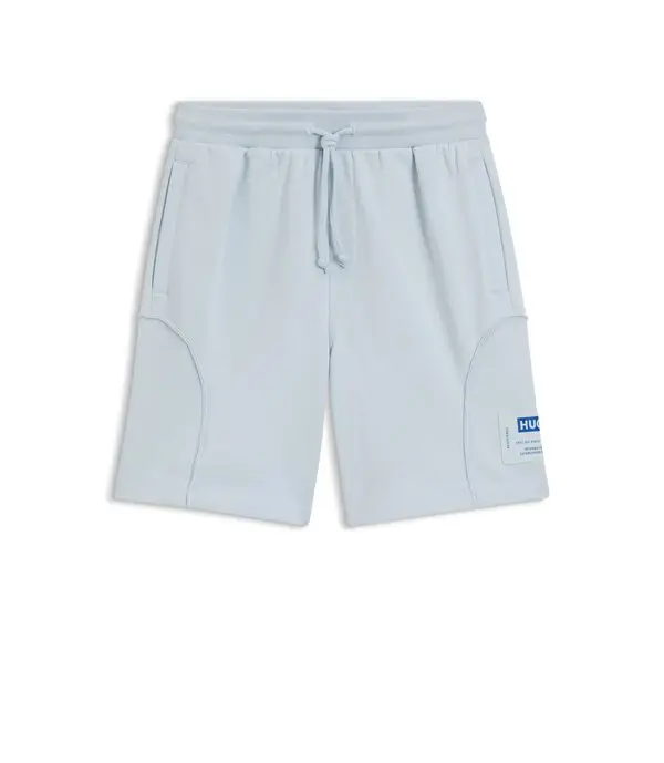Hugo Cotton Blend Logo-label Shorts
