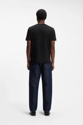 Hugo Cotton-jersey T-shirt With Printed Artwork
