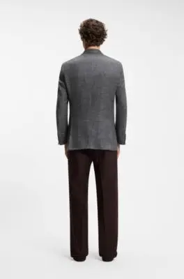 BOSS Wool Double-breasted Beckham Jacket