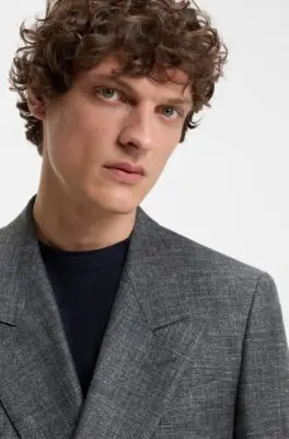 BOSS Wool Double-breasted Beckham Jacket