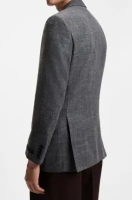 BOSS Wool Double-breasted Beckham Jacket