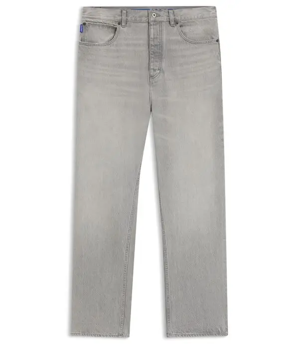 Hugo Baggy-fit Jeans In Stonewashed Denim