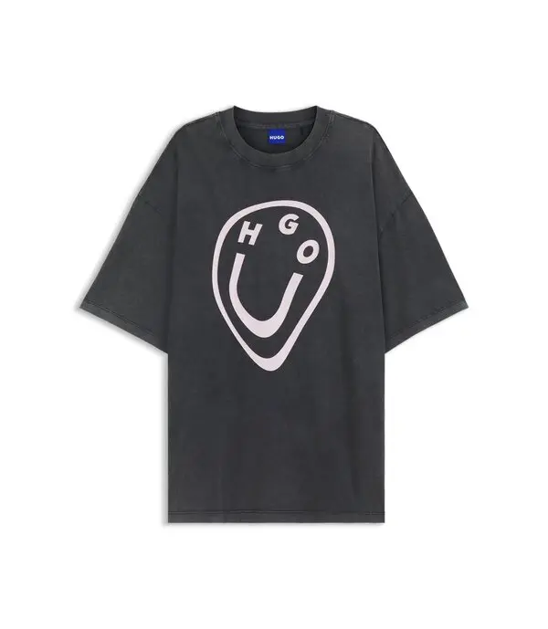 Hugo Cotton-jersey T-shirt With Graphic Print