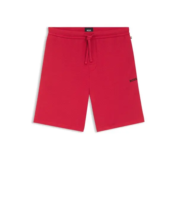 BOSS Cotton-blend Pajama Shorts With Logo - Red