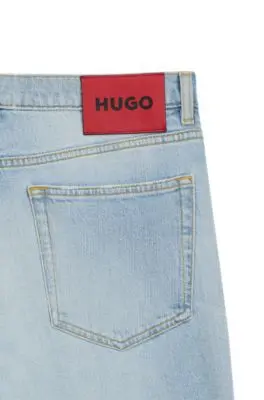 Hugo Extra-slim-fit Stretch Denim Jeans - Light Blue