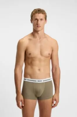 BOSS Three-pack Of Stretch Trunks - Patterned