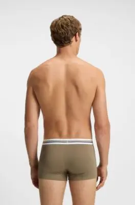 BOSS Three-pack Of Stretch Trunks - Patterned