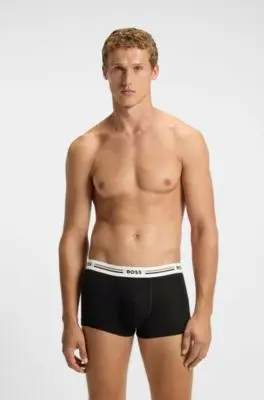 BOSS Three-pack Of Stretch Trunks - Patterned