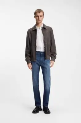 Hugo Slim-fit Straight-leg Jeans - Blue