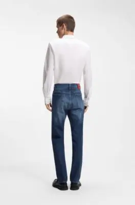 Hugo Slim-fit Straight-leg Jeans - Blue