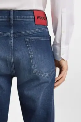 Hugo Slim-fit Straight-leg Jeans - Blue