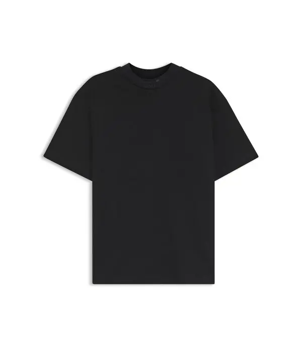 BOSS Porsche X Relaxed-fit T-shirt With Logo Collar - Black