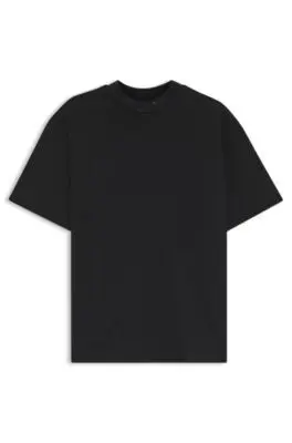 BOSS Porsche X Relaxed-fit T-shirt With Logo Collar - Black