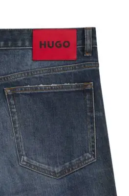 Hugo Slim-fit Comfort-stretch Denim Jeans
