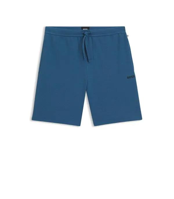 BOSS Cotton-blend Pajama Shorts - Light Blue