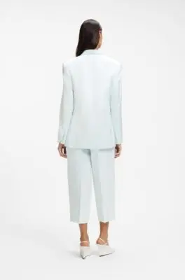 BOSS Relaxed-fit Blazer In Sateen