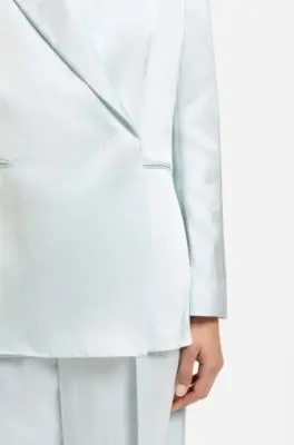 BOSS Relaxed-fit Blazer In Sateen