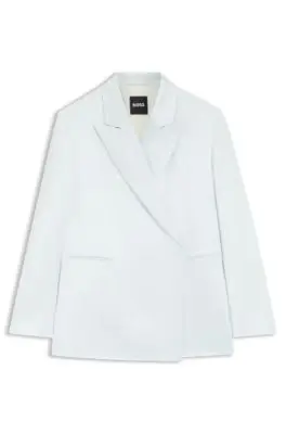 BOSS Relaxed-fit Blazer In Sateen
