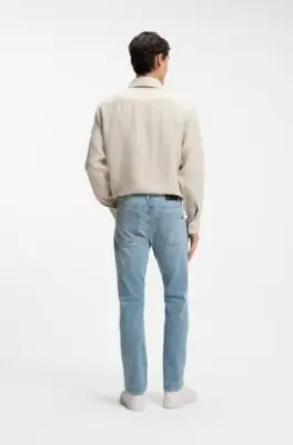 BOSS Delaware Slim-fit Jeans - Turquoise