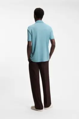 BOSS By Beckham Polo Shirt In Linen