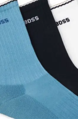 BOSS Three-pack Of Short Socks With Logo