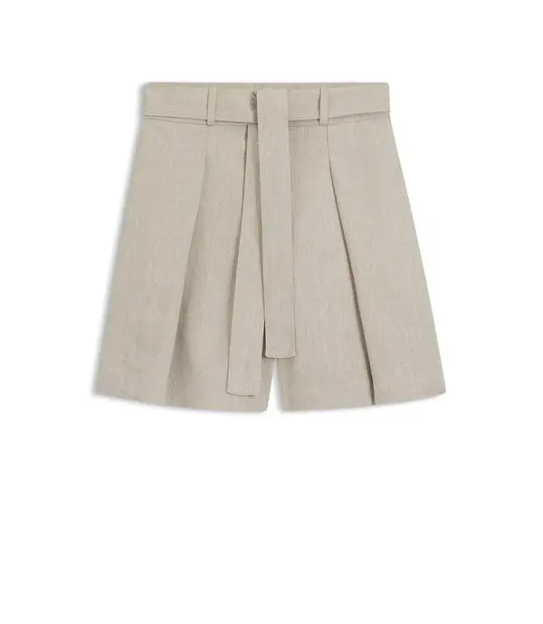 BOSS Relaxed-fit Linen-blend Culottes