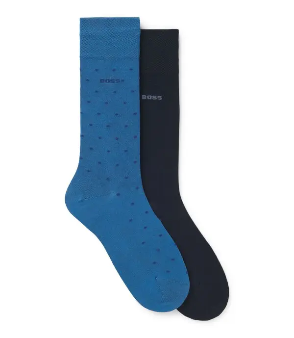 BOSS Regular-length Socks Two-pack - Blue
