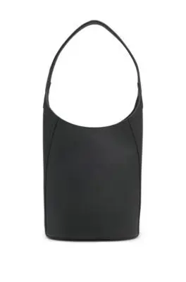 BOSS Leather Bucket Bag With Metallic Logo
