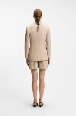 Hugo Striped Cotton-blend Blazer - Patterned