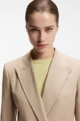 Hugo Striped Cotton-blend Blazer - Patterned