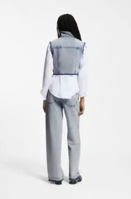 Hugo Cropped Denim Vest