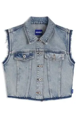 Hugo Cropped Denim Vest