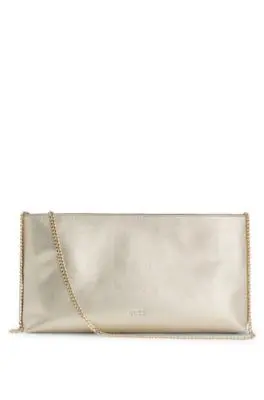 BOSS Metallic-leather Clutch Bag