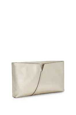 BOSS Metallic-leather Clutch Bag