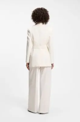 Hugo Relaxed-fit Blazer With D-ring Belt